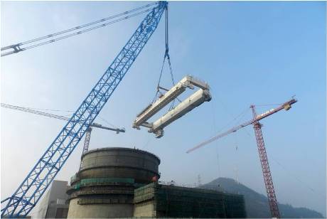 Sanmen crane in place - World Nuclear News